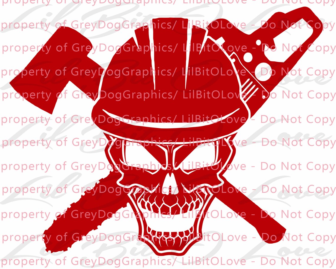 Logging Logger Skull Vinyl Decal Sticker Woodman Timber Trees - Etsy