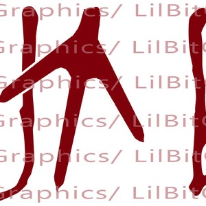 Strut Life Vinyl Decal Design C With Turkey Tracks Print Sticker ...