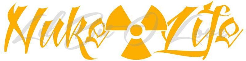 Nuke Life Vinyl Decal Nuclear Sticker Power Plant Radiation - Etsy