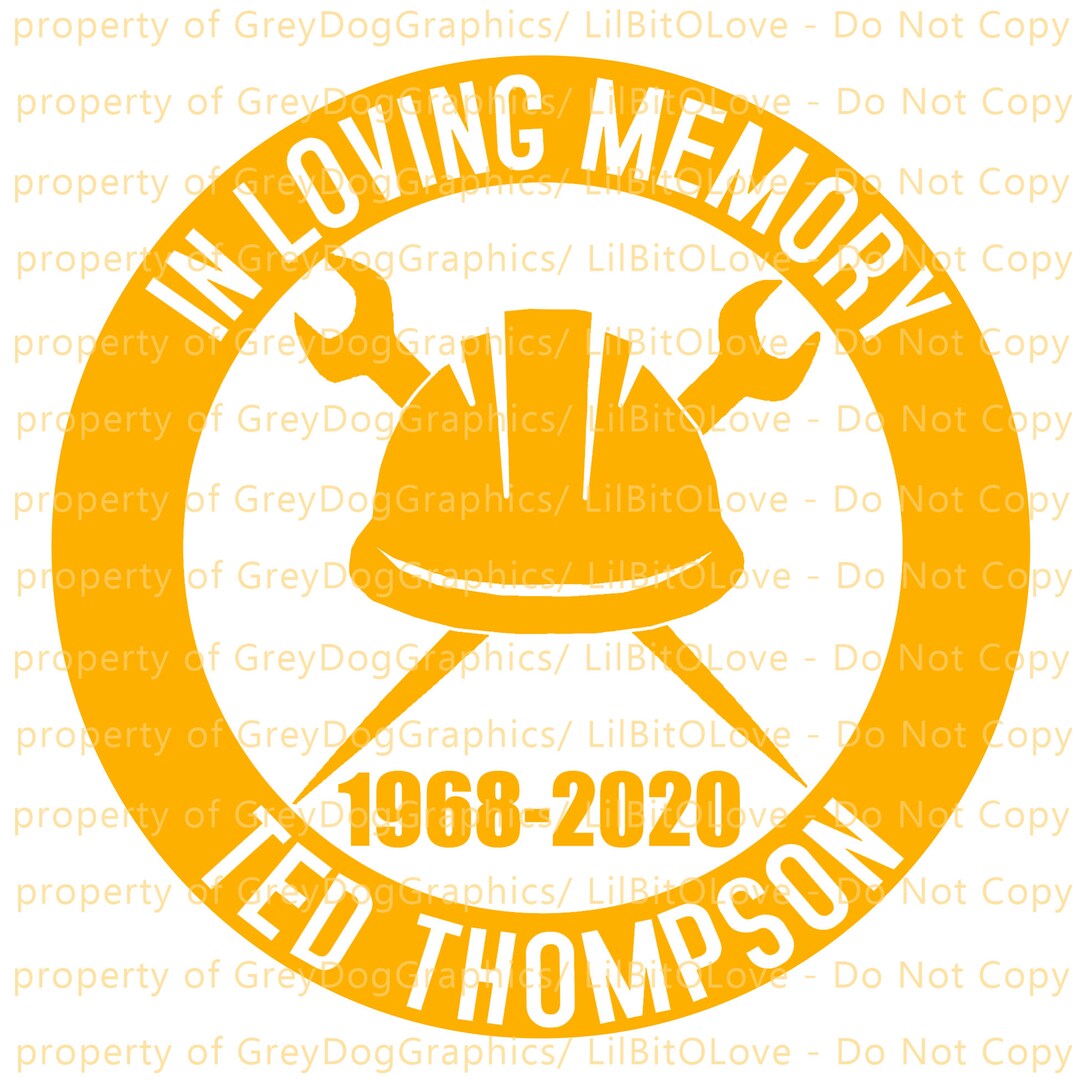 In Memory Ironworker Vinyl Decal Sticker - Personalize With Name and ...