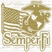 USMC Semper Fi Flag EGA Marines United States Marine Corps Semper ...