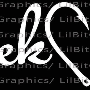 Script Creek Life Fish Hook Vinyl Decal Sticker Fishing Fisherman Fish ...