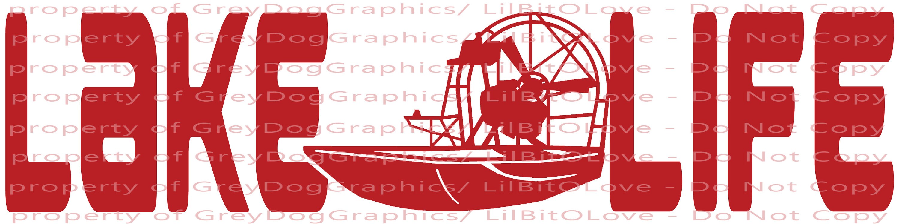 Lake Life Airboat Air Boat Vinyl Decal Sticker Boating Fishing - Etsy ...
