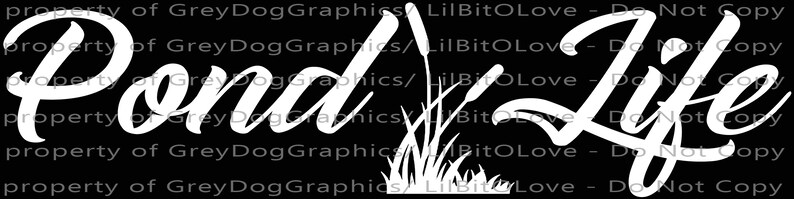 Pond Life Cattails Vinyl Decal Sticker Pond Fishing Fisherman | Etsy
