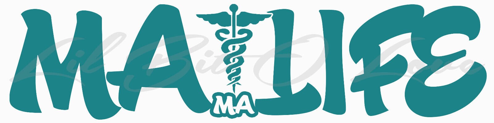 MA Life Caduceus Medical Assistant Vinyl Decal Sticker Nurses | Etsy