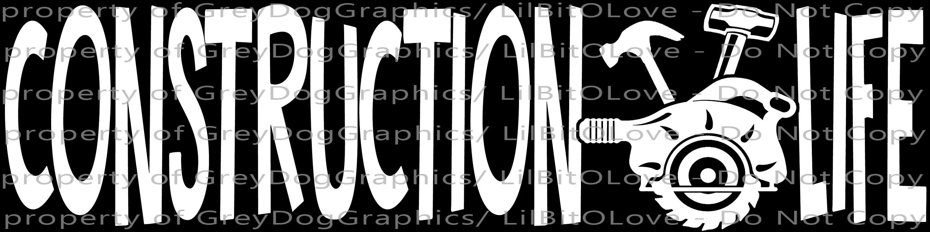 Construction Life Circular Saw Sticker Vinyl Decal Building - Etsy UK