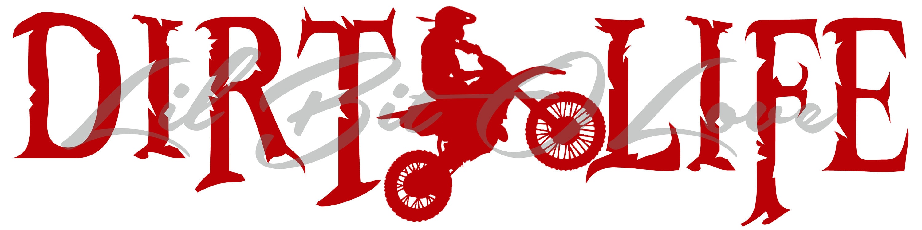 Dirt Life Dirtbike Decals Dirt Bike Motorcycle Sticker | Etsy
