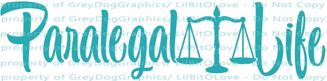 Paralegal Life Vinyl Decal Sticker Legal Law Lawyer Scale of Checks and ...