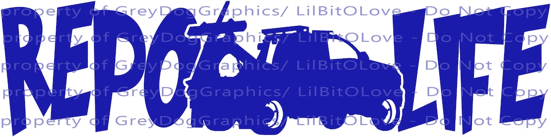 Repo Life Vinyl Decal Repossession Sticker - Etsy