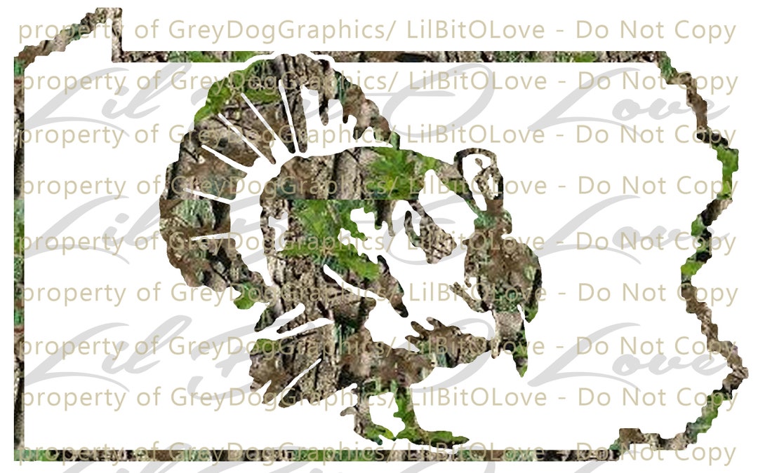 State of Pennsylvania PA Outline With Turkey Silhouette in the Center ...