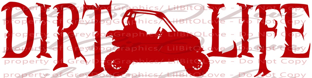 Dirt Life Side by Side SXS Vinyl Decal Stiker ATV Four Wheeler Quad - Etsy