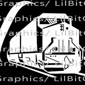 Railroad Rail Life Script Font Decal Locomotive Sticker Vinyl Decal ...