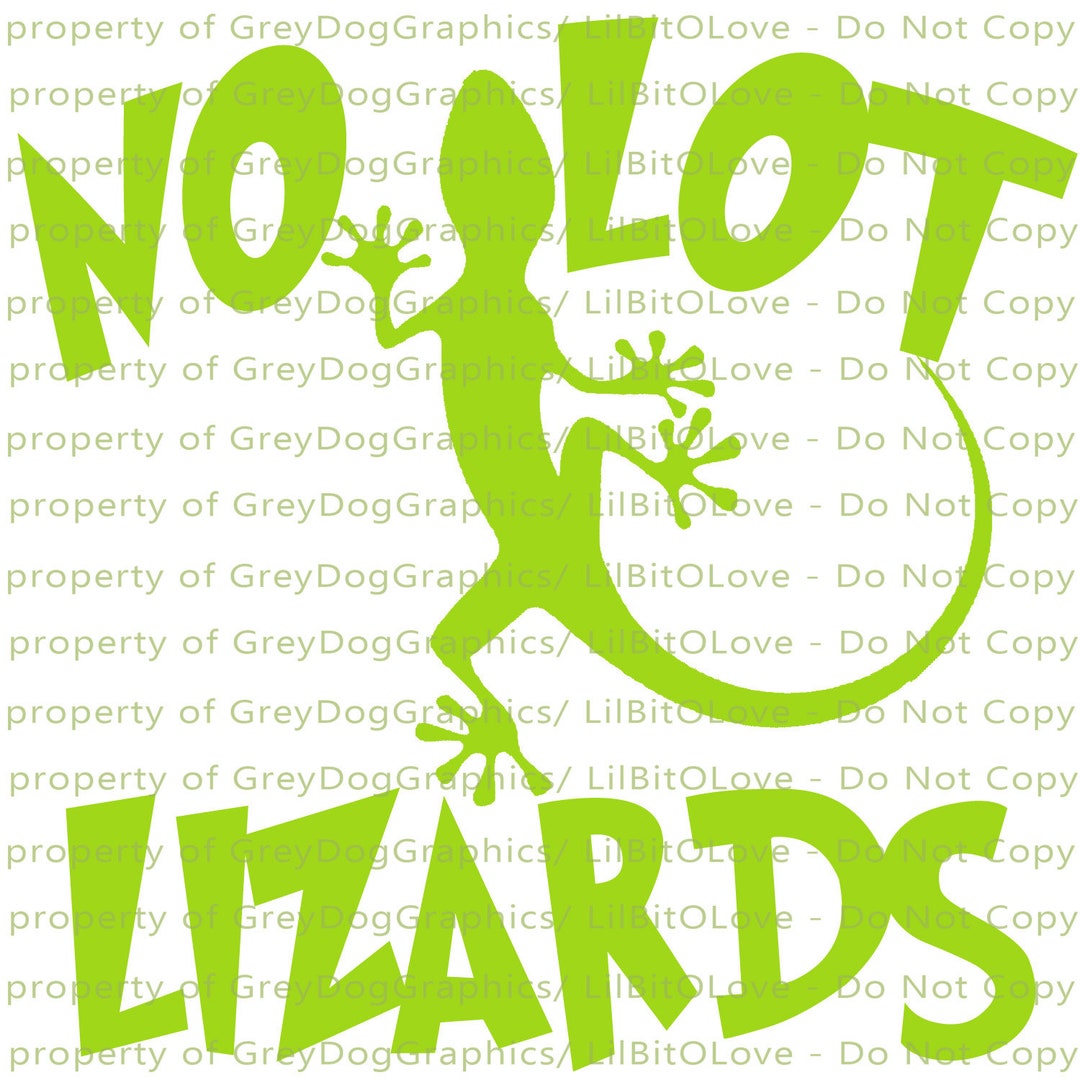 No Lot Lizards Vinyl Decal Truck Trucks Sticker Trucking Trucker Big ...