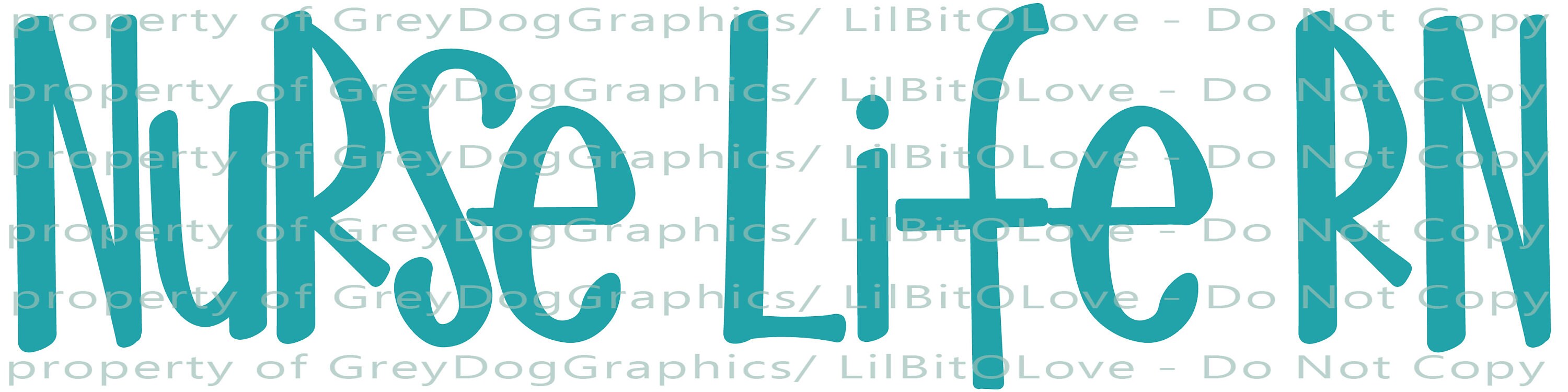 Enfermera vida RN vinilo etiqueta engomada enfermeras médicas | Etsy