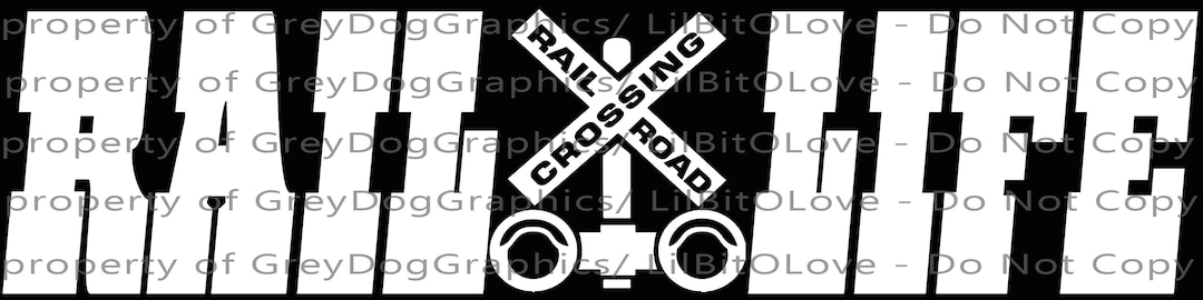 Railroad Rail Life Decal Crossing Signal Sticker Vinyl Decal Engineer ...