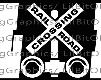 Railroad Rail Rider Decal Crossing Signal Sticker Vinyl Decal | Etsy