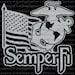 USMC Semper Fi Flag EGA Marines United States Marine Corps Semper ...