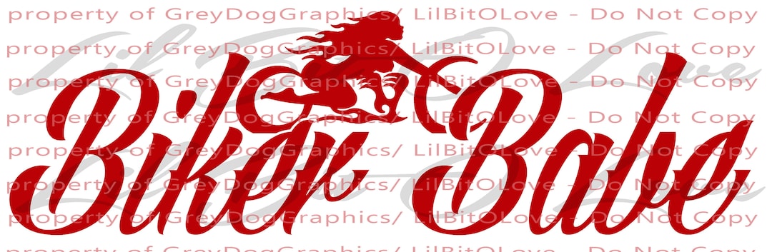 Biker Babe Vinyl Decal Woman Girl Female Motorcycle Bike Sticker Hog ...