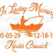 In Loving Memory Fisherman in Boat Vinyl Decal Name Dates - Etsy