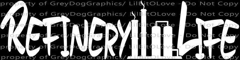 Refinery Life Oilfield Platform Vinyl Decal Sticker Derrick - Etsy