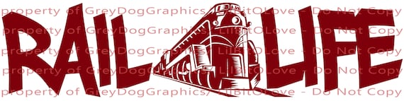 Railroad Rail Life Decal Locomotive Sticker Vinyl Decal | Etsy