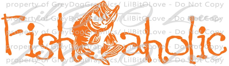 Fishaholic Bass Vinyl Decal Sticker Fishing Fish Fisherman - Etsy