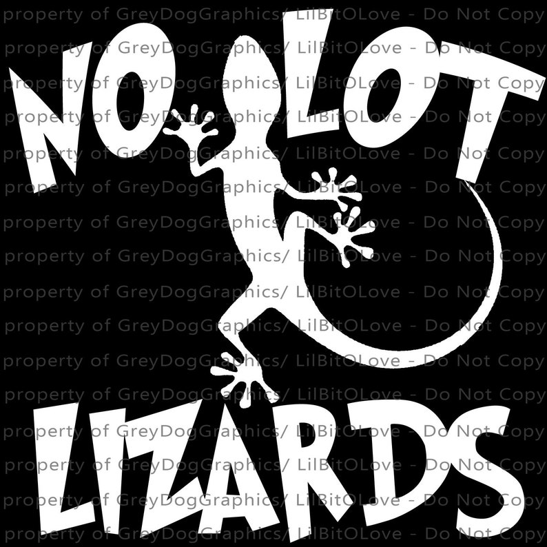 No Lot Lizards Vinyl Decal Truck Trucks Sticker Trucking - Etsy