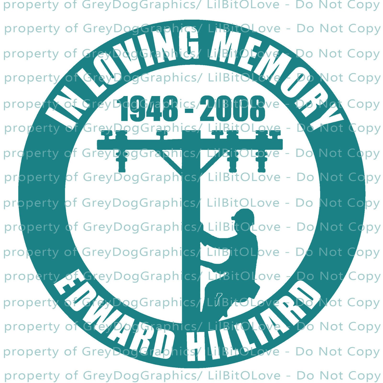 In Memory Lineman Line Man Men Electrician Power Vinyl Decal | Etsy