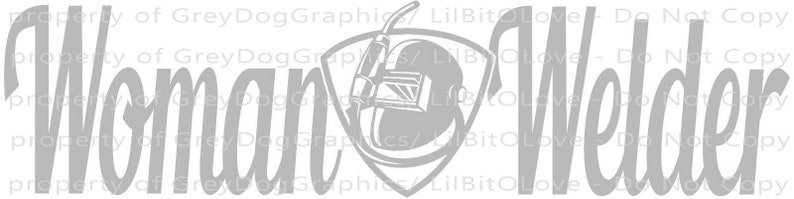 Script Woman Welder With Hood Mask Vinyl Decal With Lady - Etsy