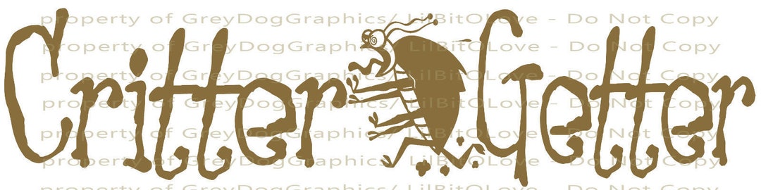 Critter Getter Vinyl Decal Bug Pest Control Exterminator Sticker - Etsy