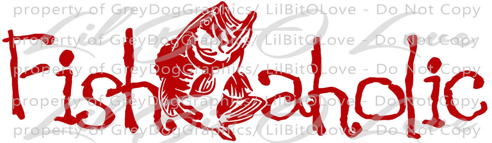 Fishaholic Bass Vinyl Decal Sticker Fishing Fish Fisherman | Etsy