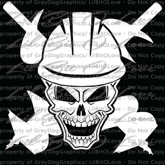 Drilling Skull Well Driller Drill Construction Vinyl Decal - Etsy