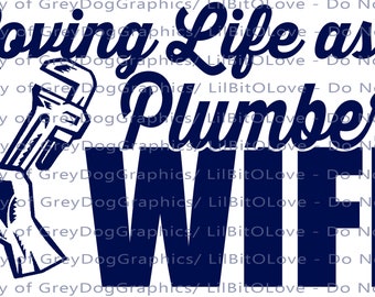 Loving Life as a Pipelayer's Wife Vinyl Decal Sticker | Etsy