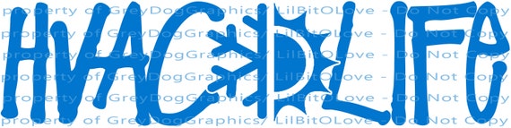 HVAC Life Ac/heat Sticker Vinyl Decal Air Conditioning Tech | Etsy