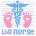L&D Nurse Labor and Delivery Vinyl Decal Sticker Nursing Babies Baby ...