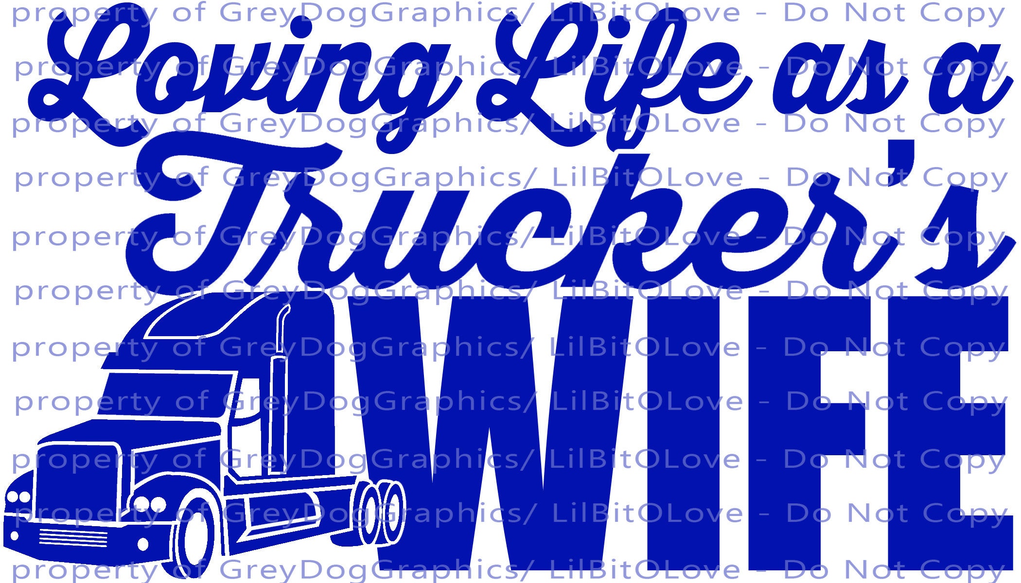 Loving Life as a Trucker's Wife Vinyl Decal Sticker Trucking Trucker ...