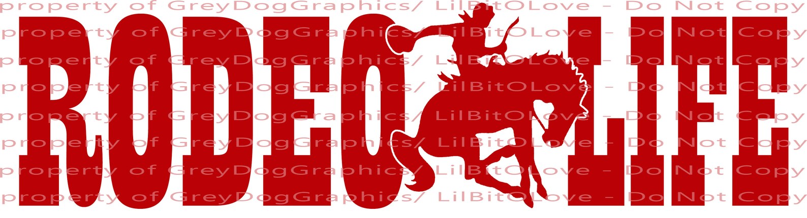 Rodeo Life Bucking Bronco Vinyl Decal Rodeo Sticker Cowgirl | Etsy
