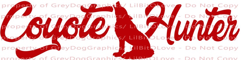 Script Version With Howling Coyote Hunter Vinyl Decal Sticker Hunting ...