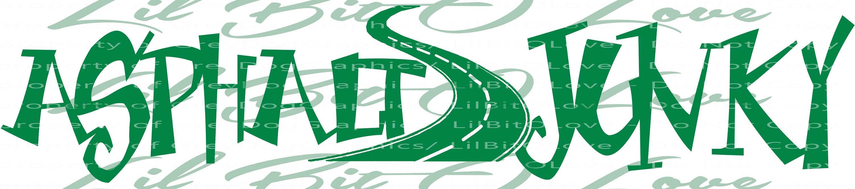 Asphalt Junky Vinyl Decal Road Construction with Road in the - Etsy.de