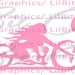 Lady Rider Biker Babe Woman Girl Female Motorcycle Vinyl Decal Bike ...