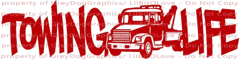 Towing Life Vinyl Decal Sticker Tow Truck Accident Clearing - Etsy