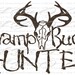 Swamp Buck Hunter Stacked Vinyl Decal Sticker Hunting Buck - Etsy
