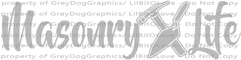 Masonry Life Brick Layer Vinyl Decal Concrete Cement Mason | Etsy