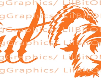 Strut Life Vinyl Decal Design C With Turkey Tracks Print Sticker ...