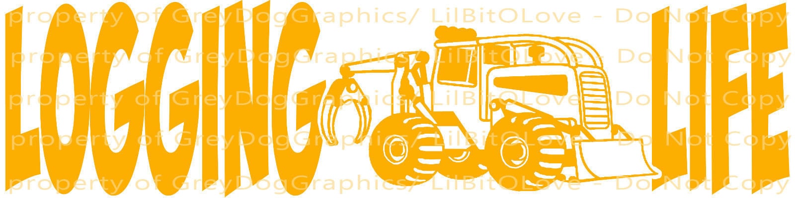 Logging Life Vinyl Decal Sticker With Skidder Script Logger | Etsy