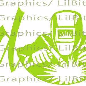 Script Hood Life Vinyl Decal With Welder in the Center Sticker Welding ...