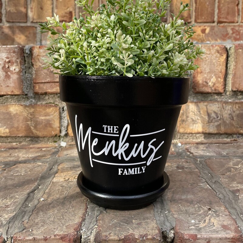 Monogram Planter - Etsy