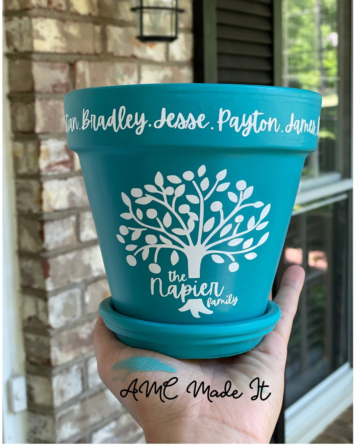 Family Tree Flower Pot Family Name Last Name Planter - Etsy