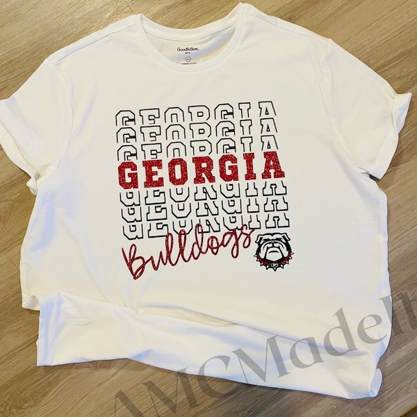 Uga Bulldogs Shirt Women - Etsy UK
