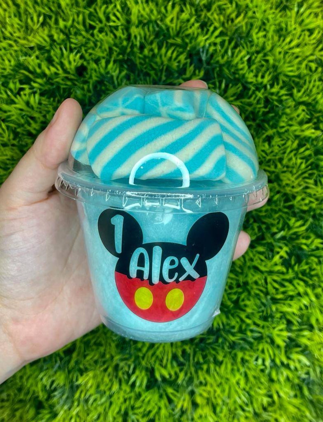 Mickey Mouse Birthday Party 12 Cotton Candy Mickey Party - Etsy